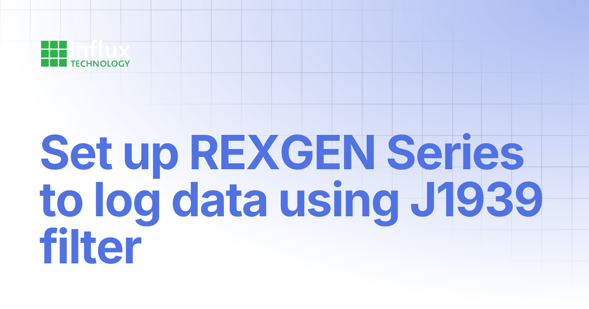 How to configure Rexgen data logger to log data using J1939 filter | Product Tutorial Videos