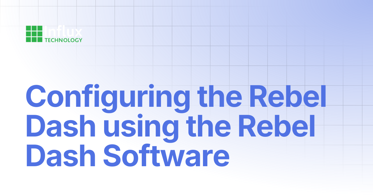Configuring the Rebel Dash using the Rebel Dash Software | Rebel Dash ...