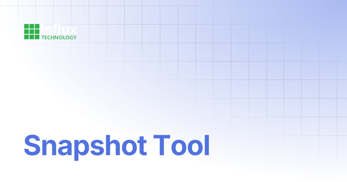 Snapshot Tool | ReXdesk: Configuration Software(s) | Influx- Support ...