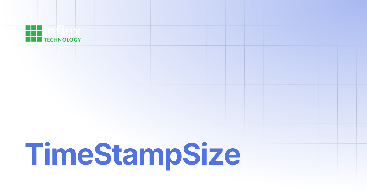 TimeStampSize | XML documentation